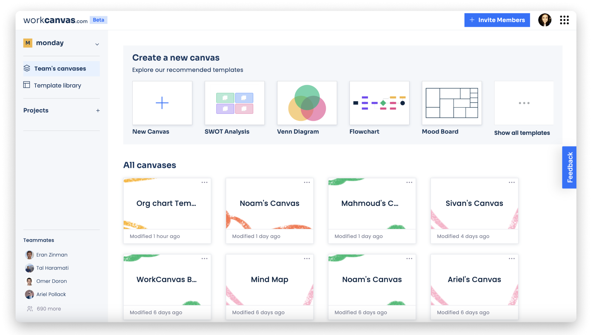 Get started with WorkCanvas – Support