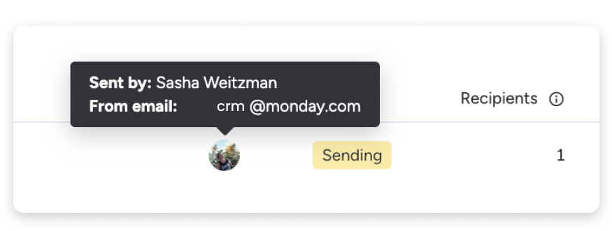 Mass email tracking – Support