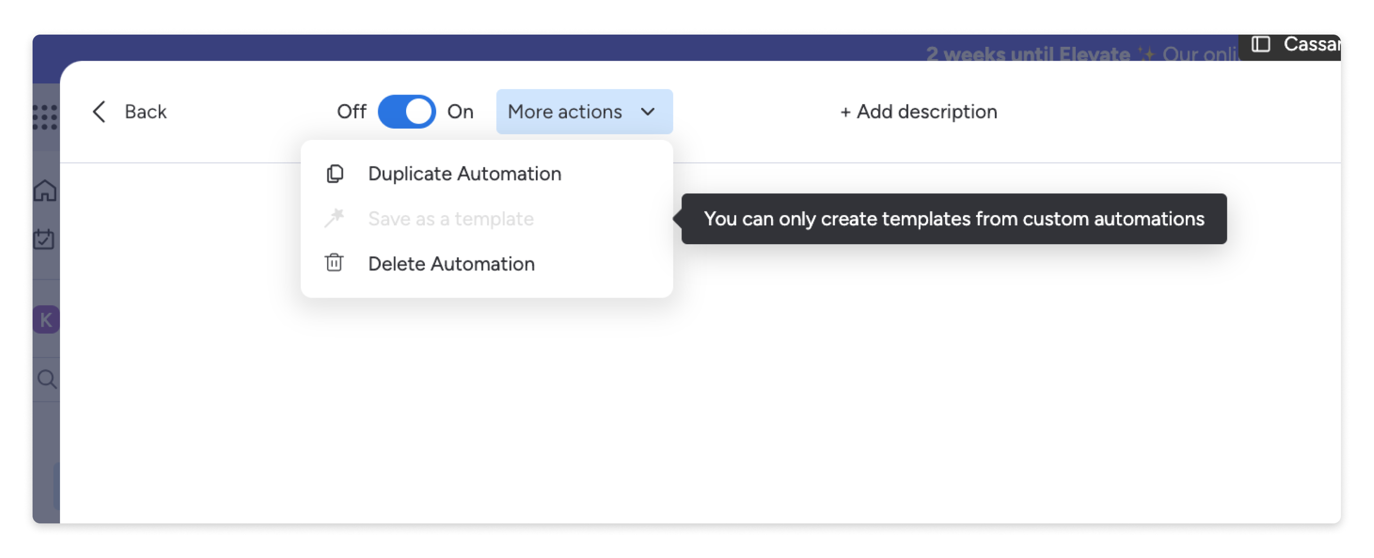 Managing your automations – Support Managing your automations – Support