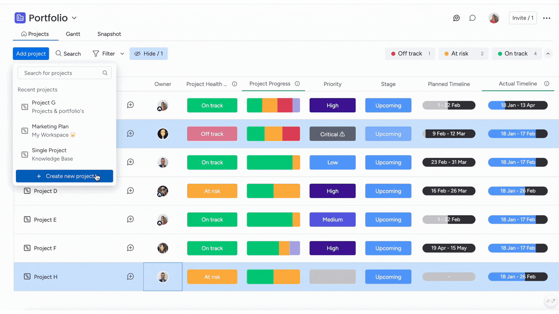 The portfolio solution – Support
