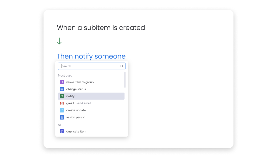 Subitems And Automations Support