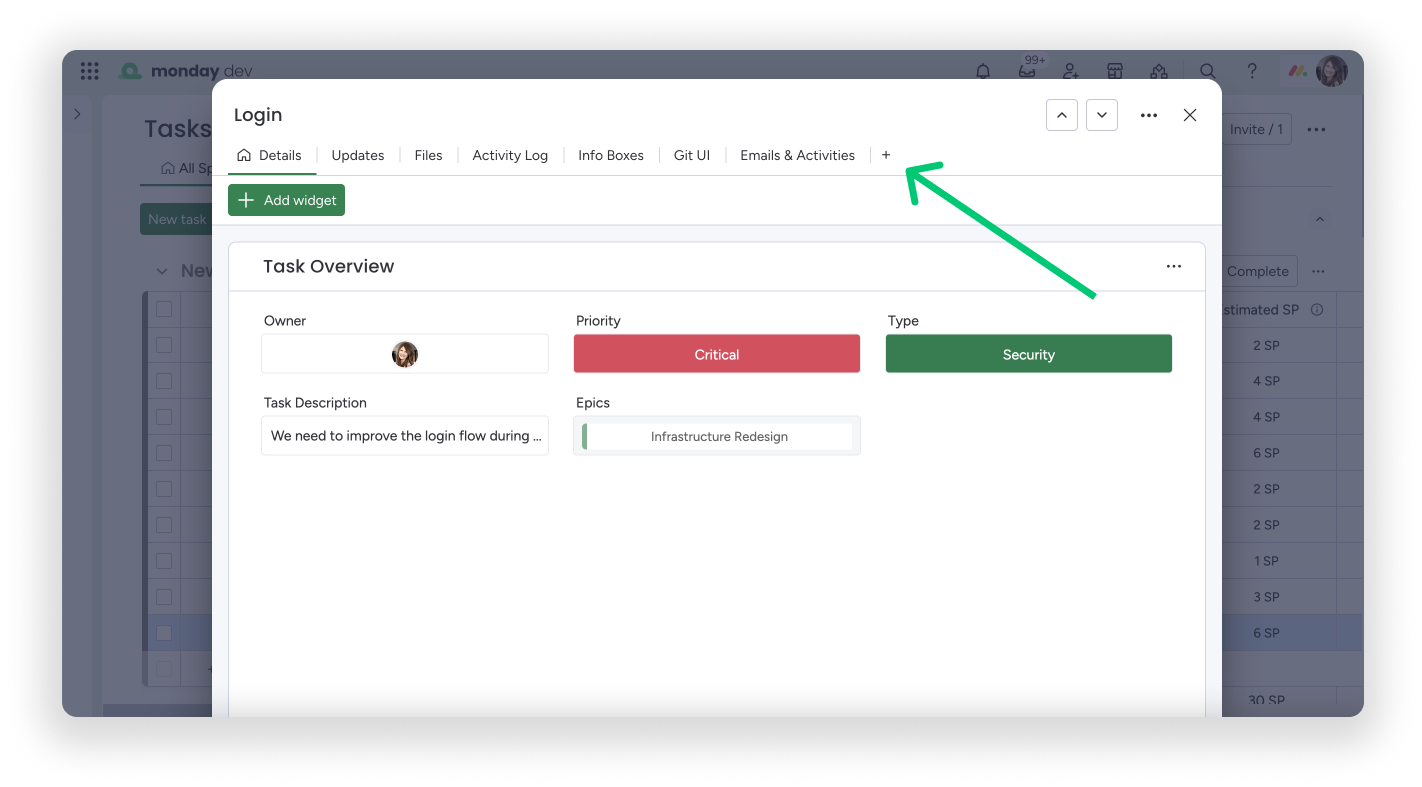 The Item Description – Support