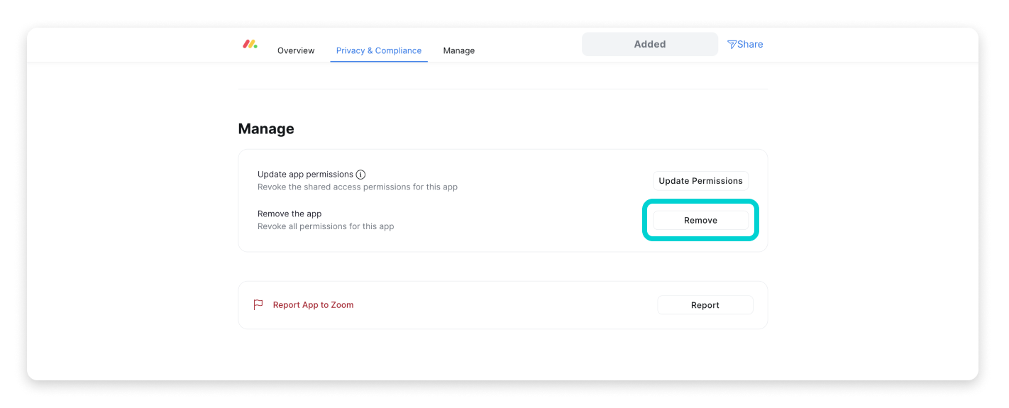 Emails & Activities: Zoom integration – Support