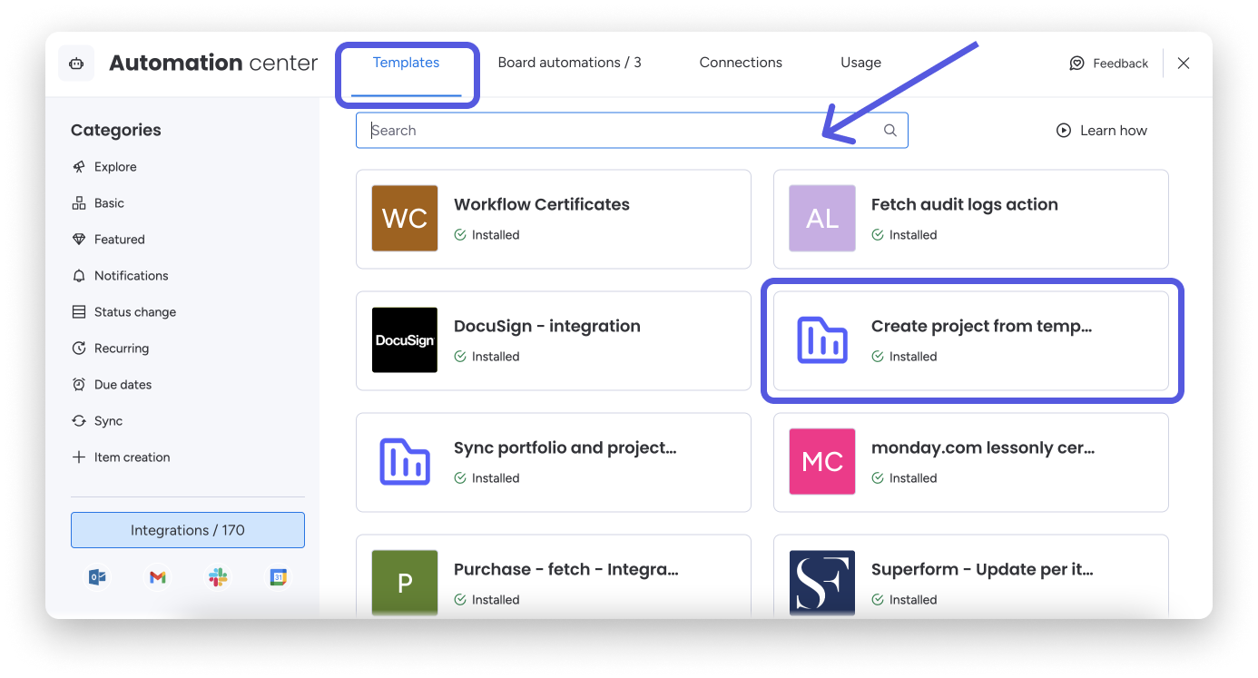 Portfolio solution automations – Support