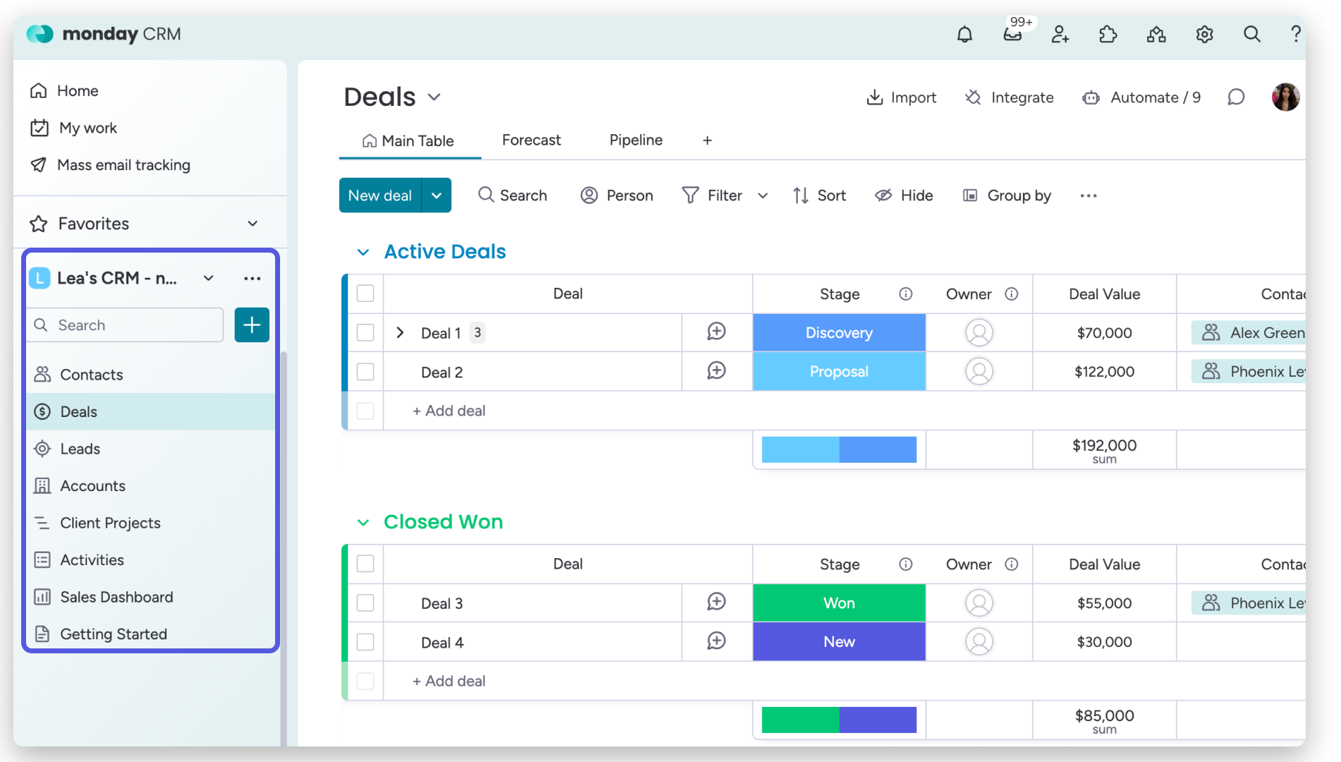Migrate your data from Work Management to CRM – Support