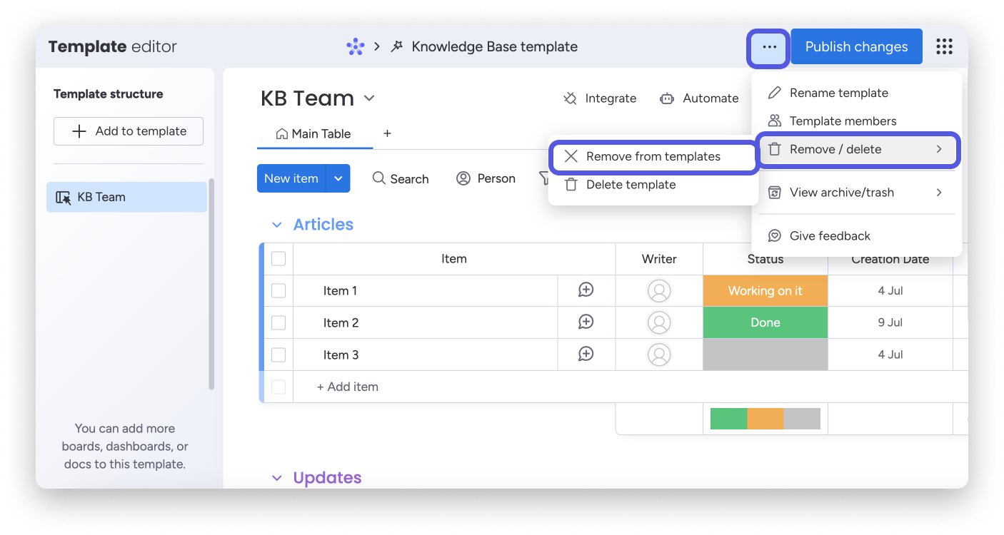 Introducing the Template Editor – Support