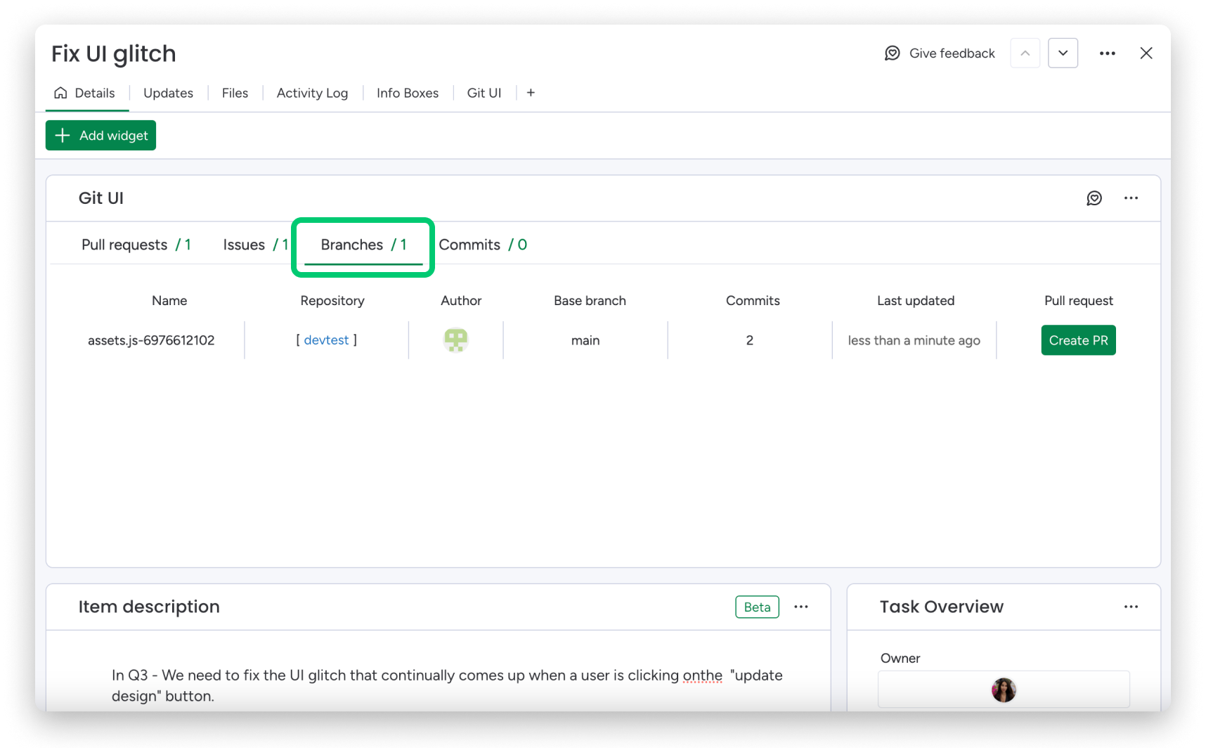 Git UI app – Support