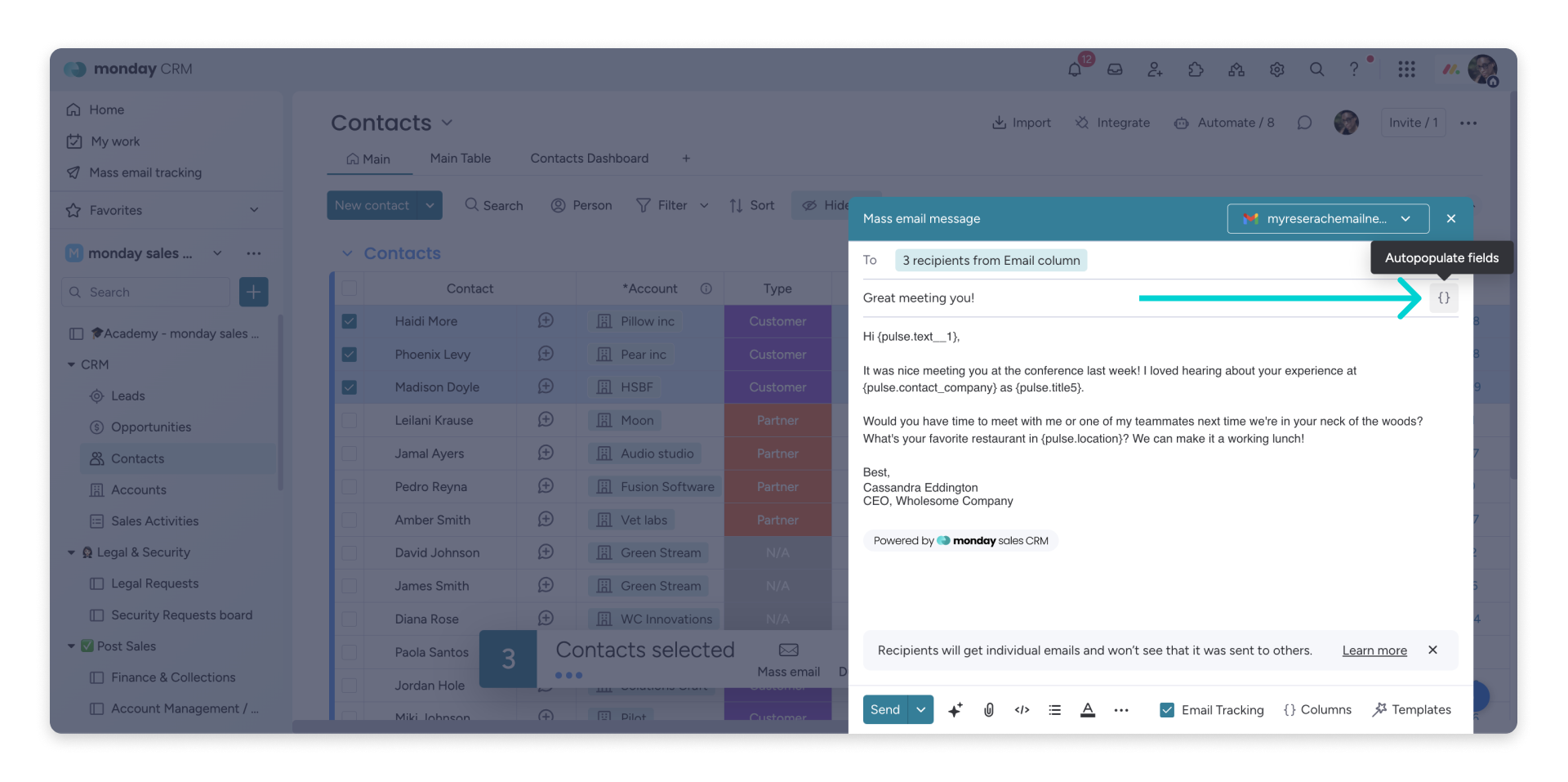 Mass Emailing Support
