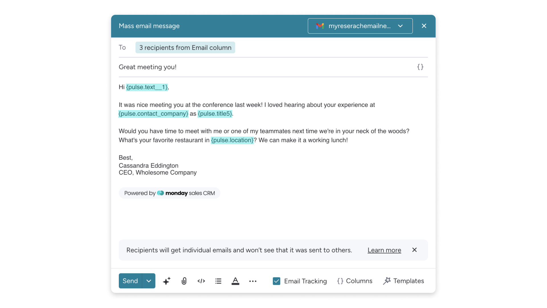 Mass Emailing Support