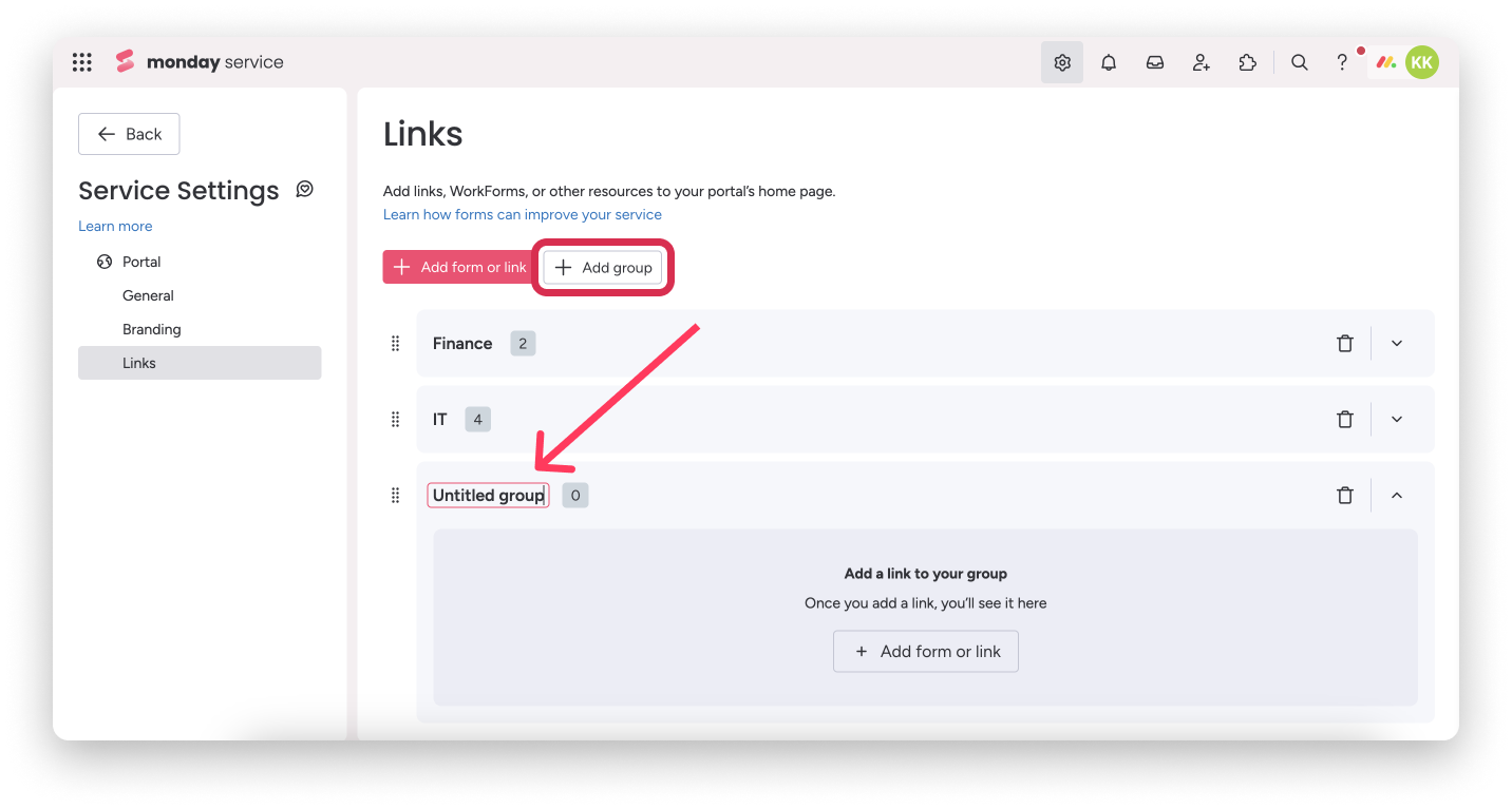 monday service Customer Portal – Support