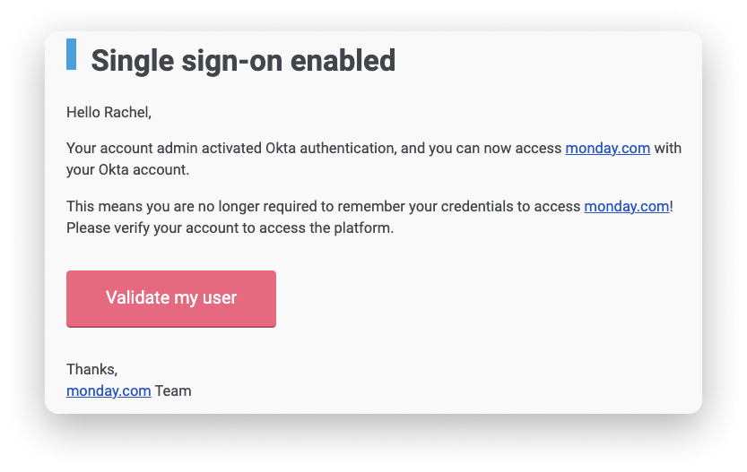 SAML Single Sign-on – Support