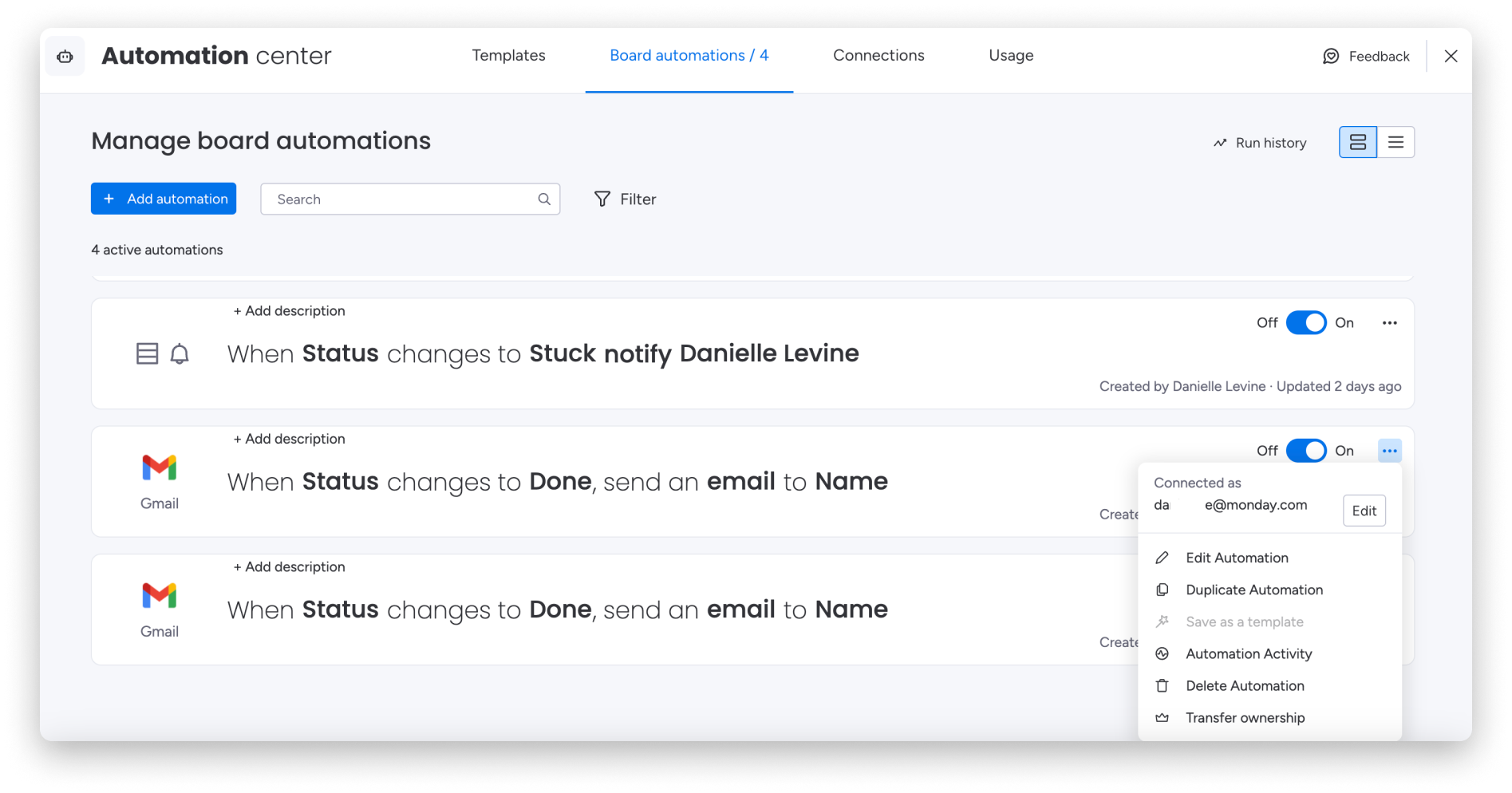 Get started with monday Integrations – Support