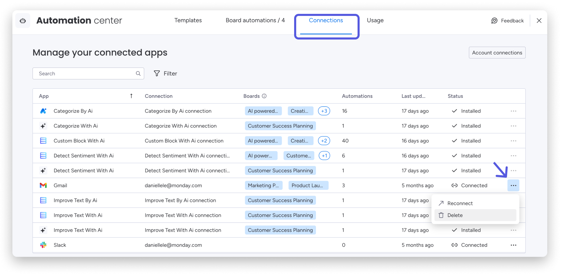 Get started with monday Integrations – Support