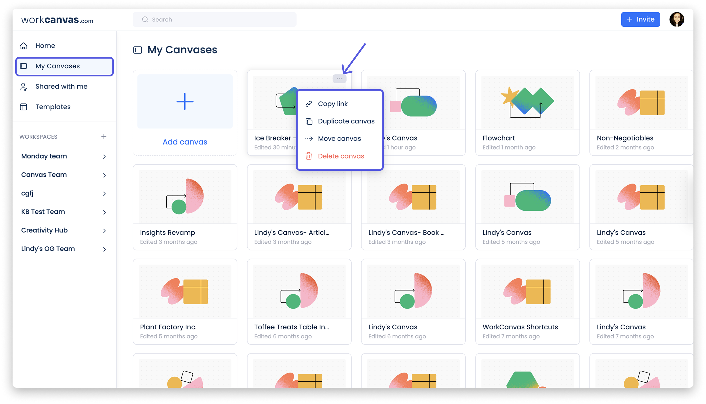 Get started with WorkCanvas – Support