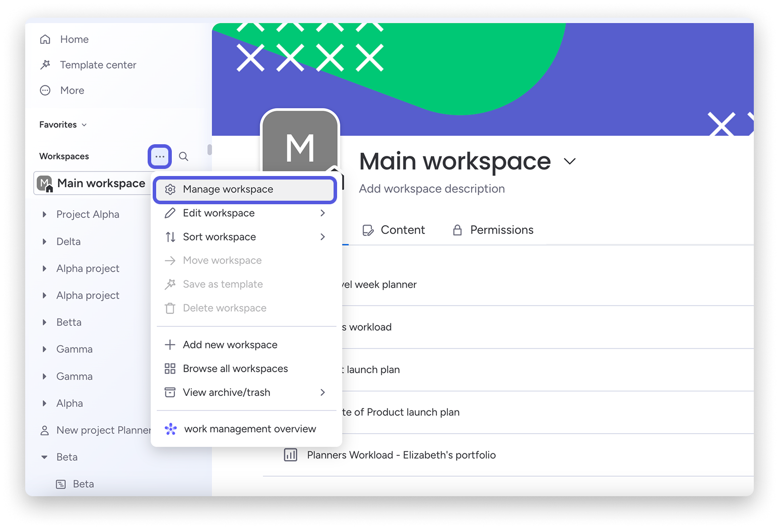 Workspace settings and customization – Support