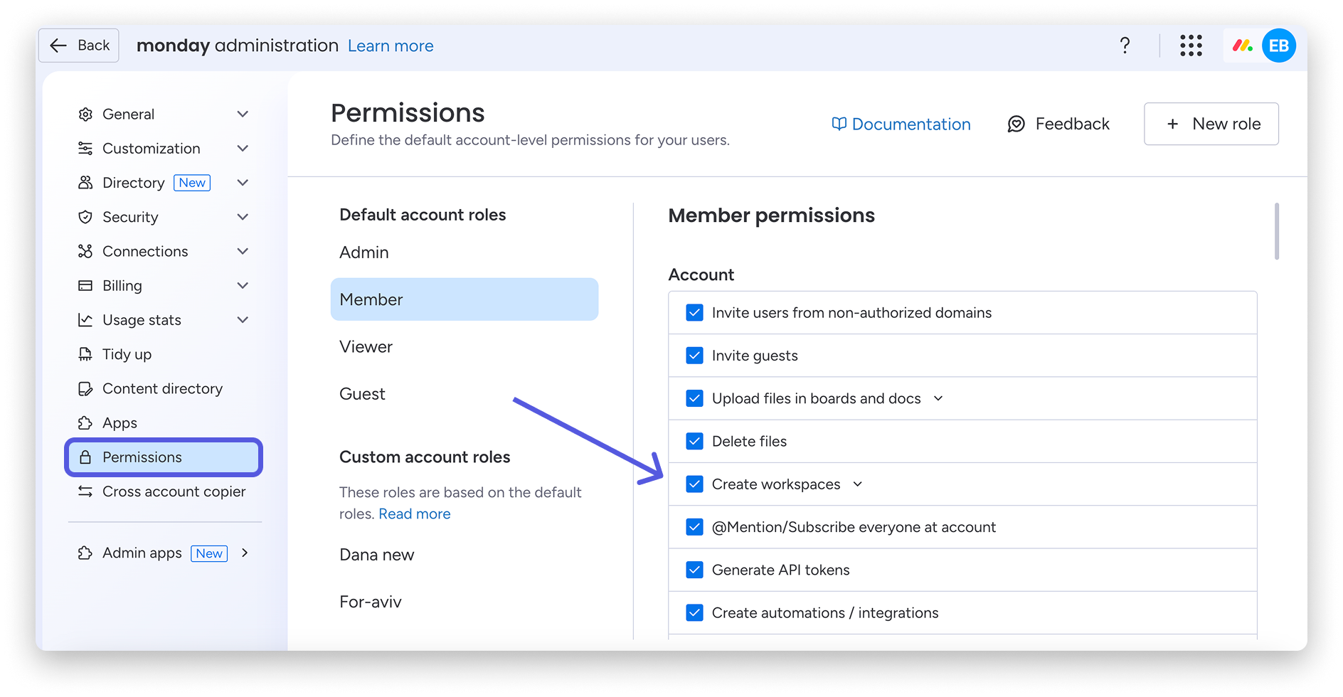 Workspace settings and customization – Support