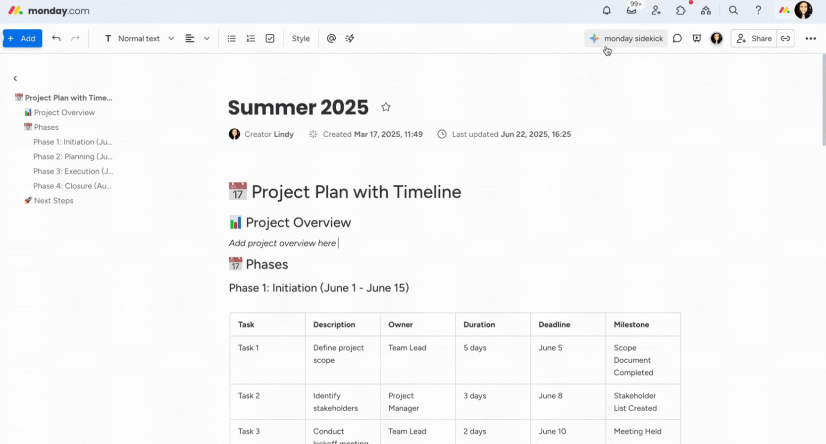 Using AI in workdocs – Support