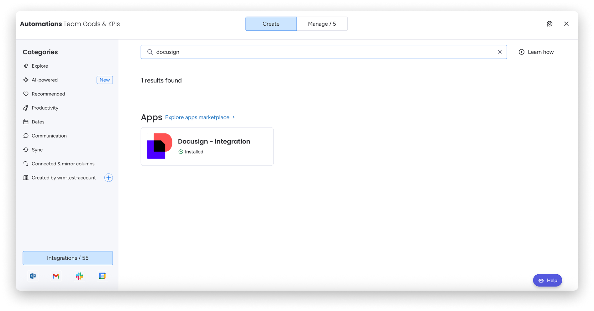 DocuSign app – Support
