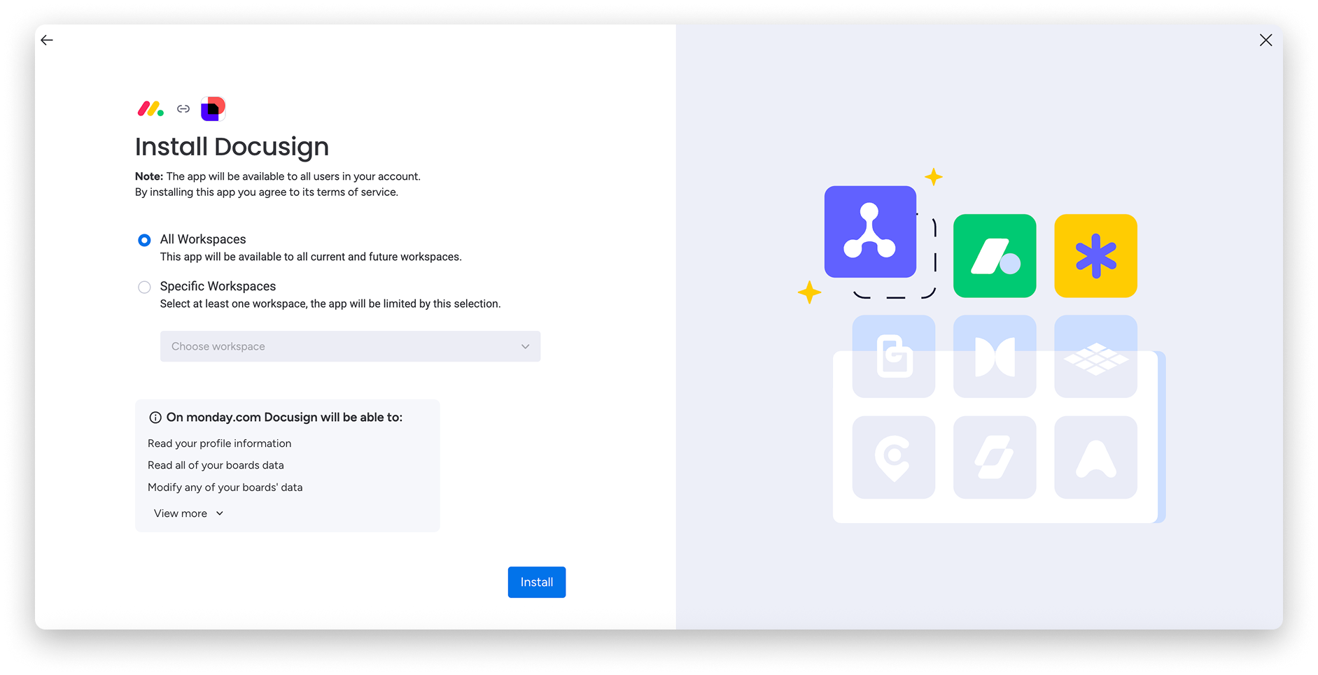 DocuSign app – Support