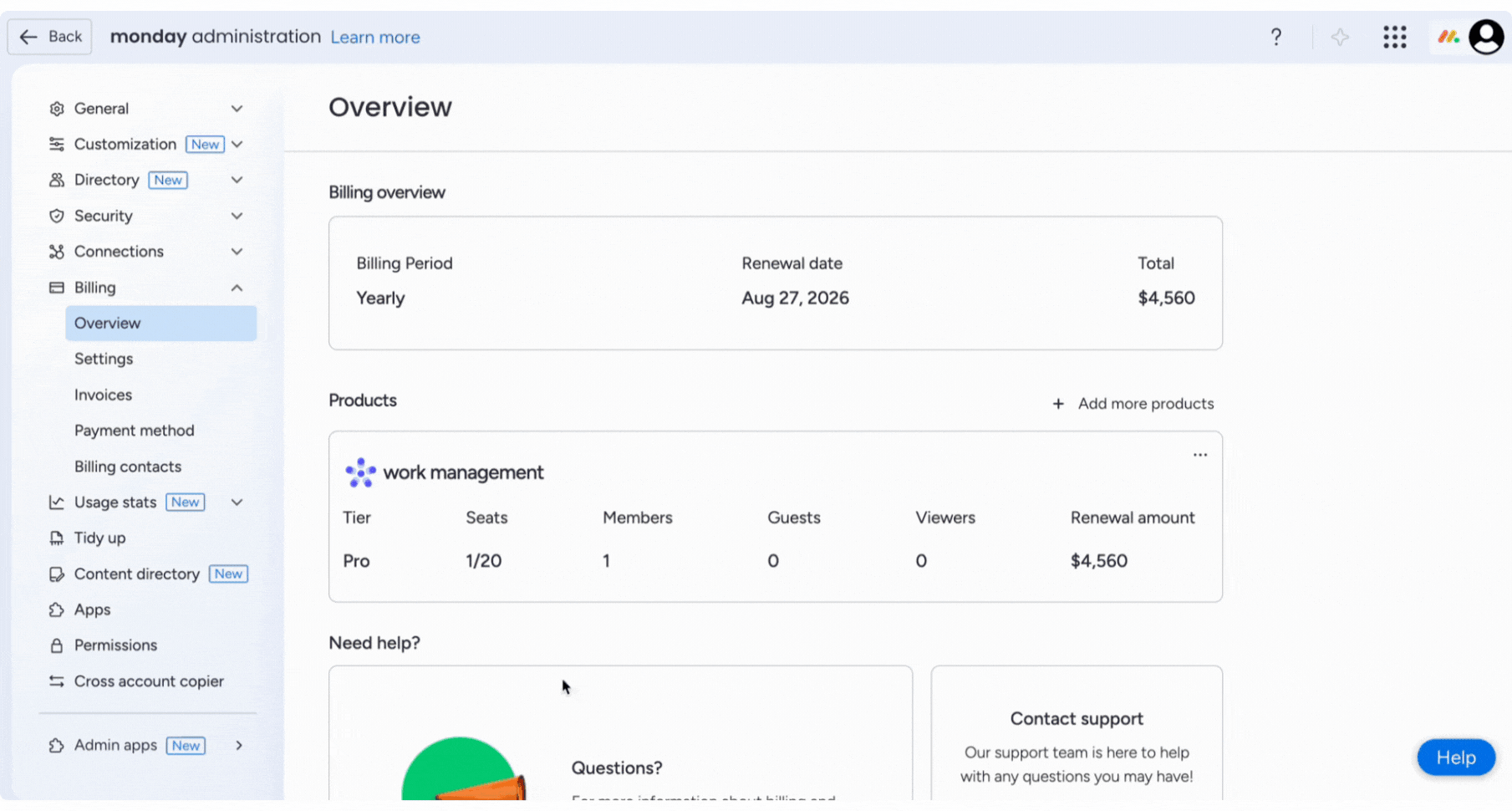 Downgrading your plan – Support