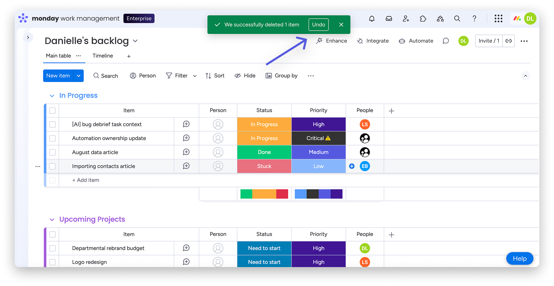 How to undo something – Support