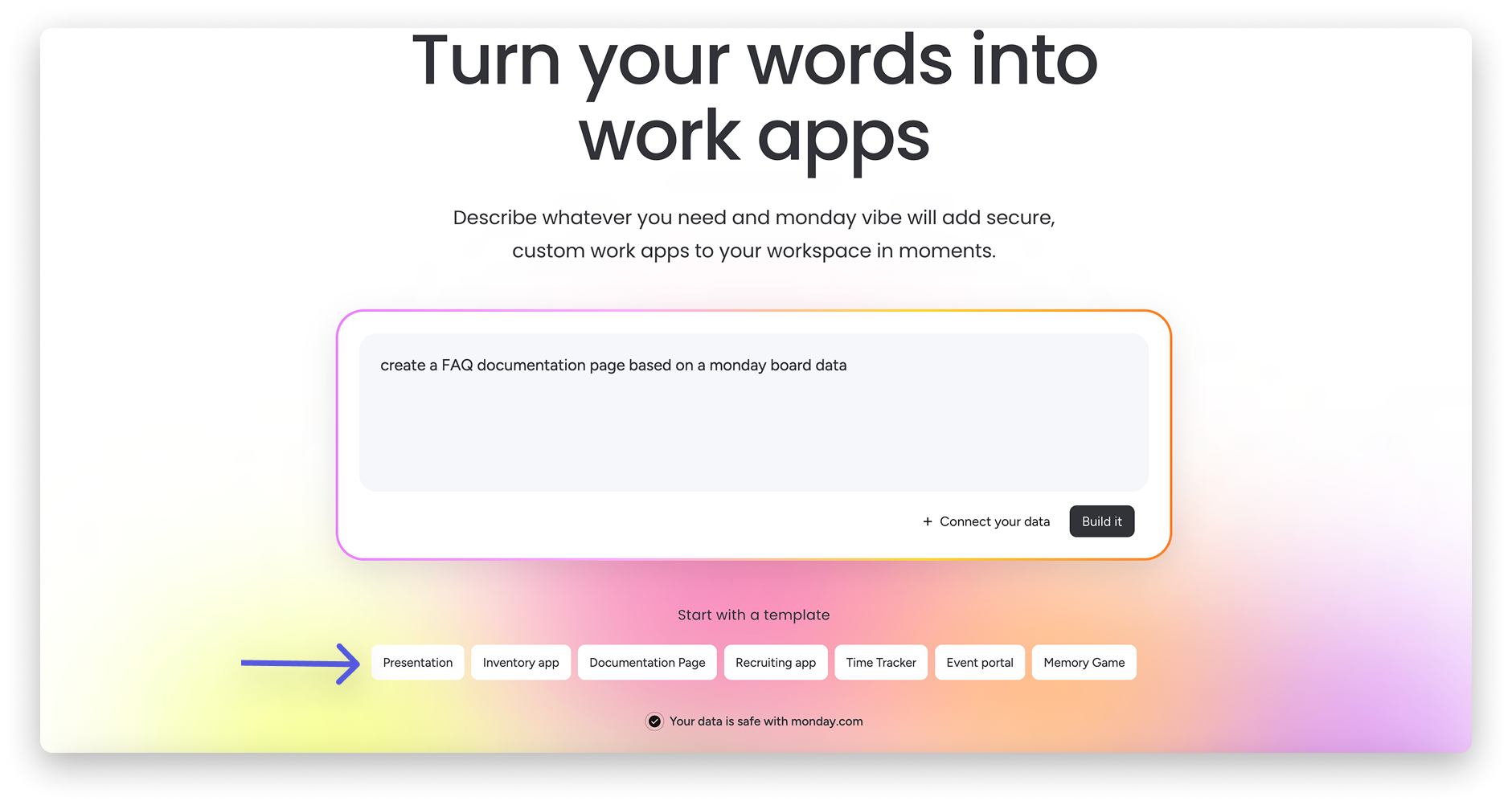 Create Code Free Custom Apps With Monday Vibe Support
