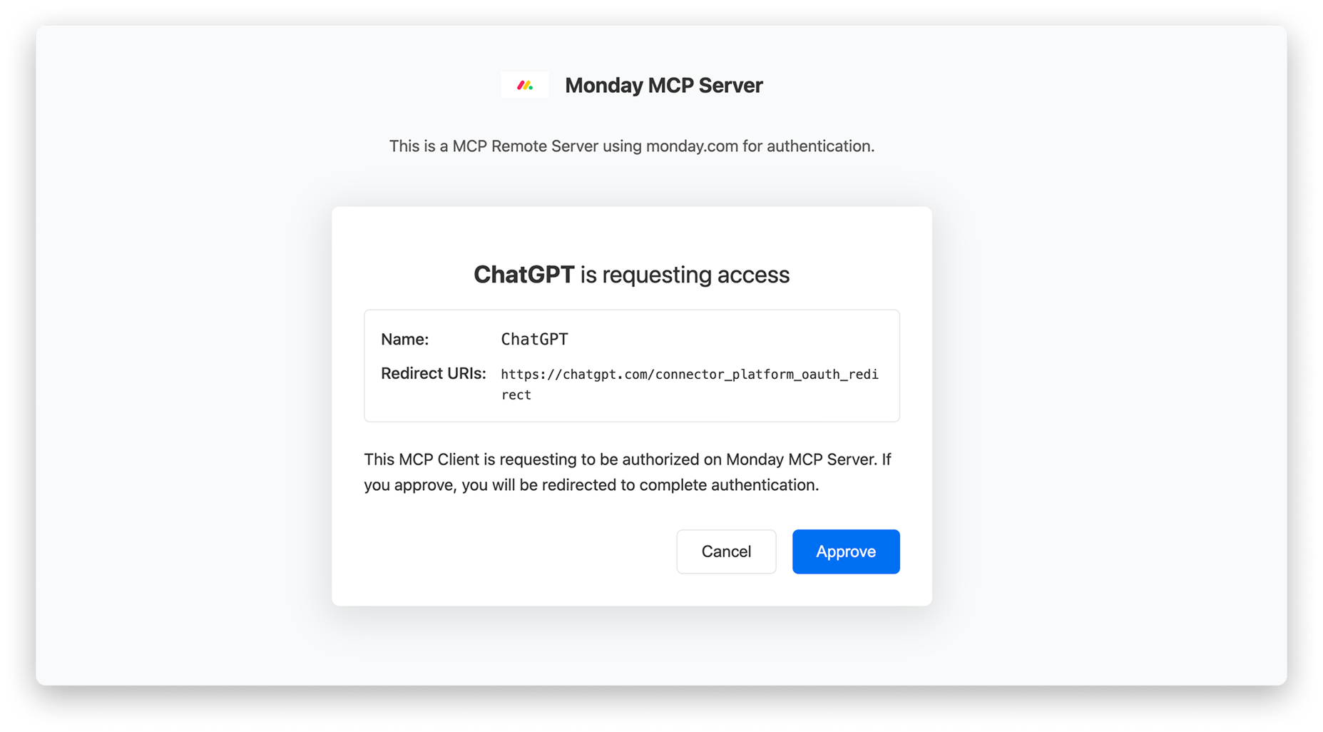 Connect monday MCP with ChatGPT – Support