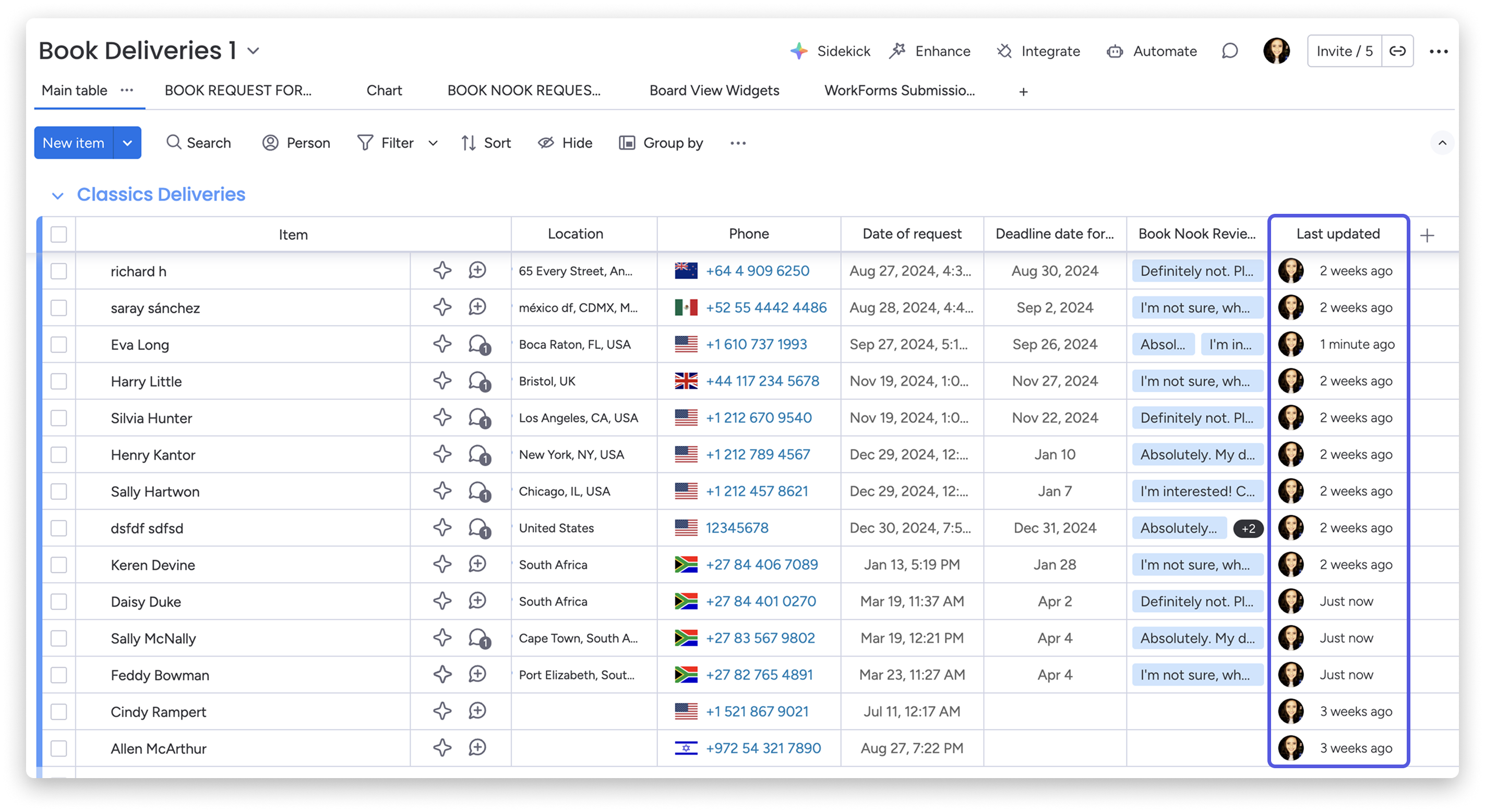 The Last Updated Column Support