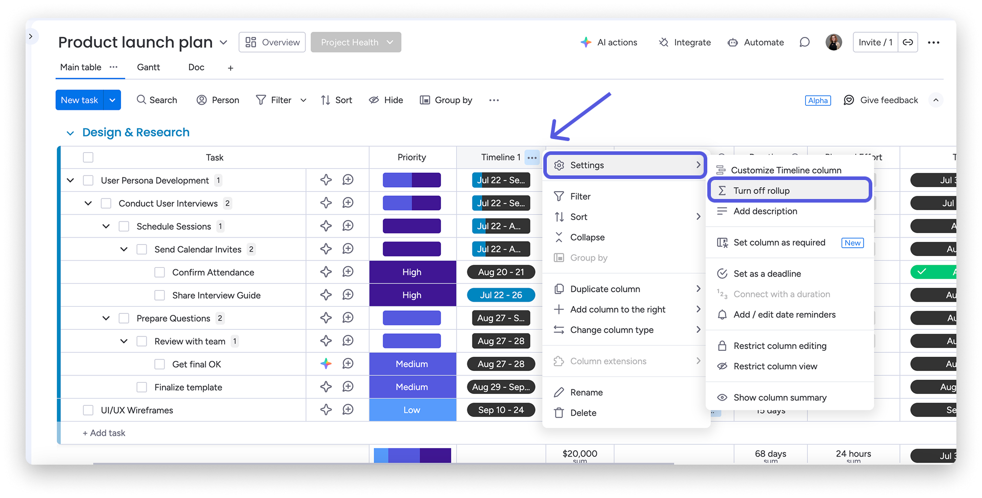 Multiple levels of subitems on monday.com – Support