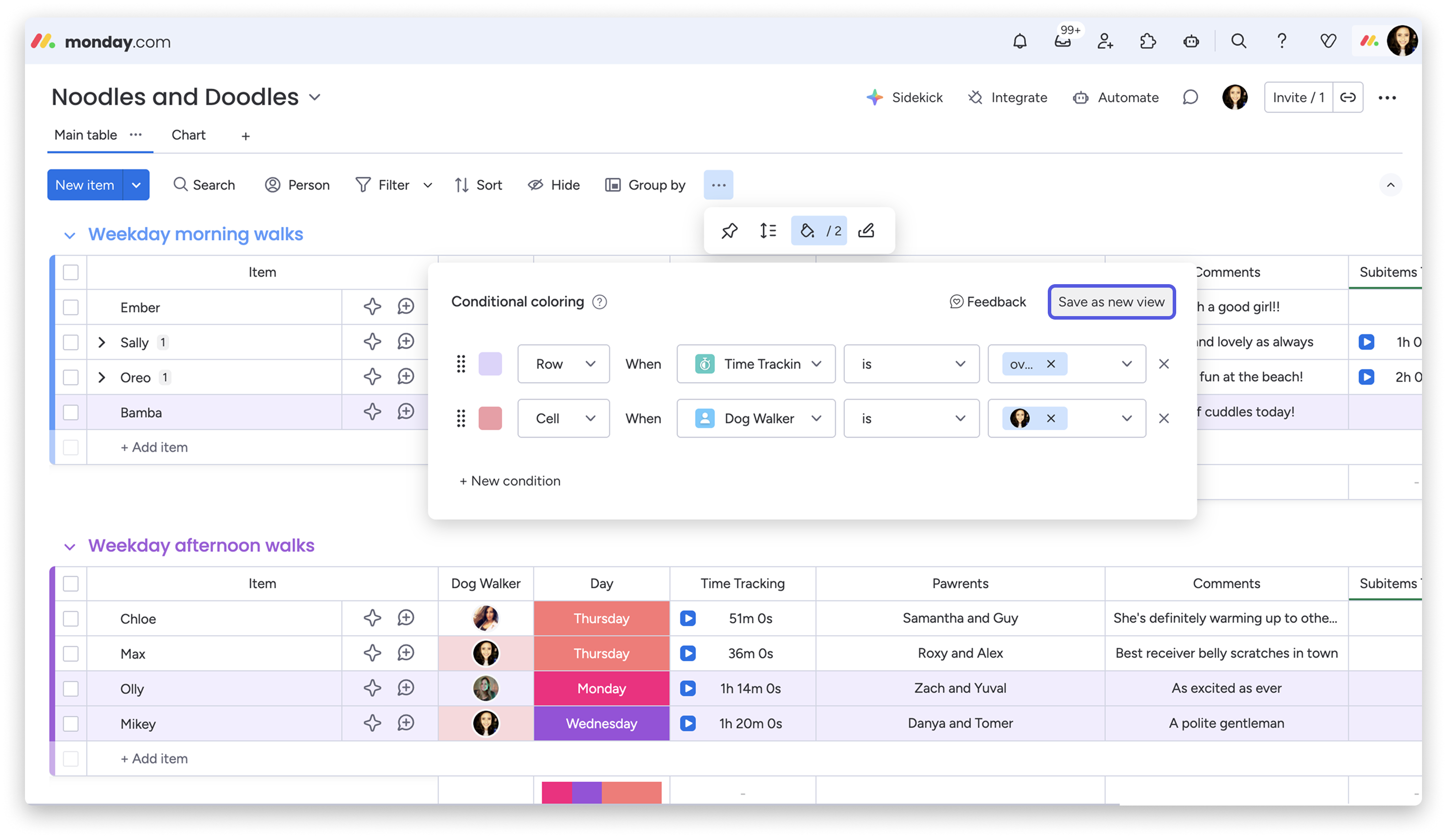 Conditional Coloring – Support
