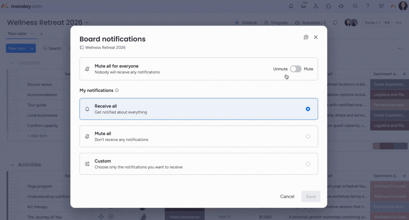 Notifications : explication – Support