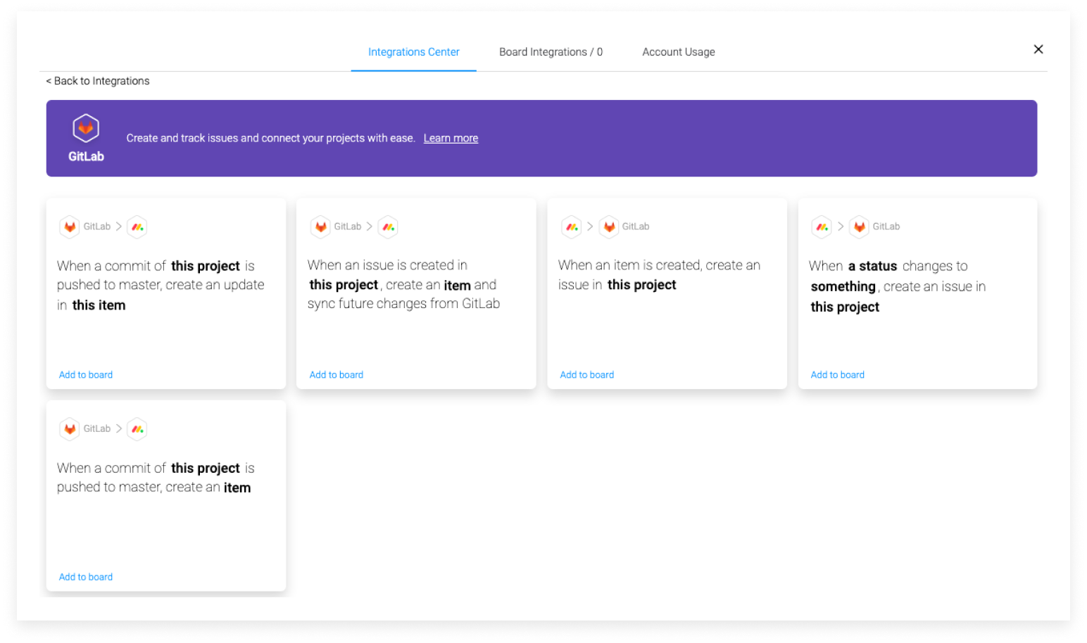 Gitlab Integration – Support