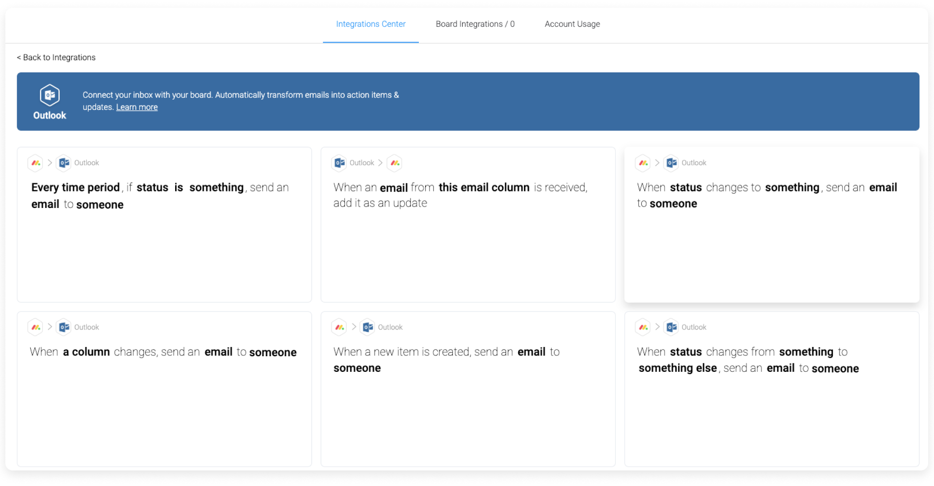 Outlook Integration Support