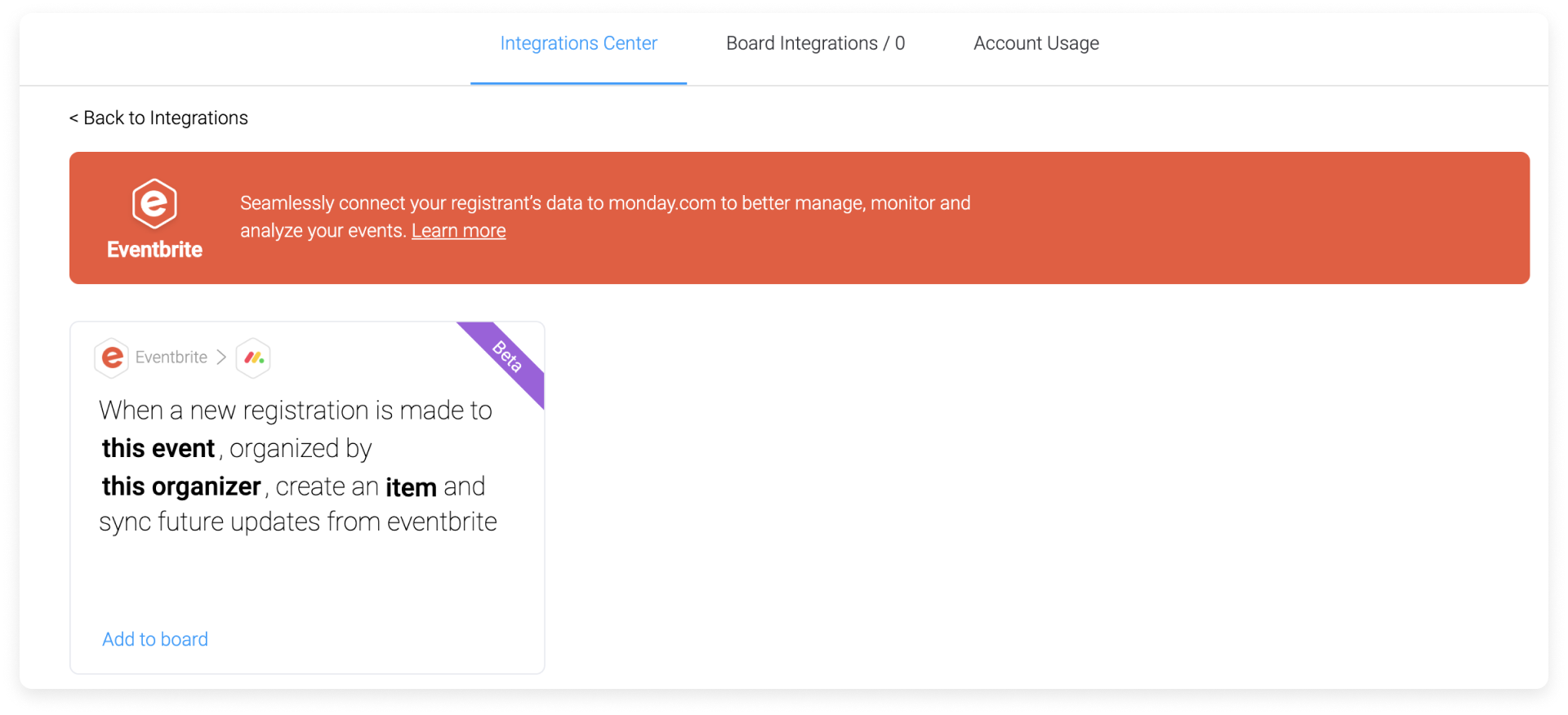 Eventbrite Integration – Support