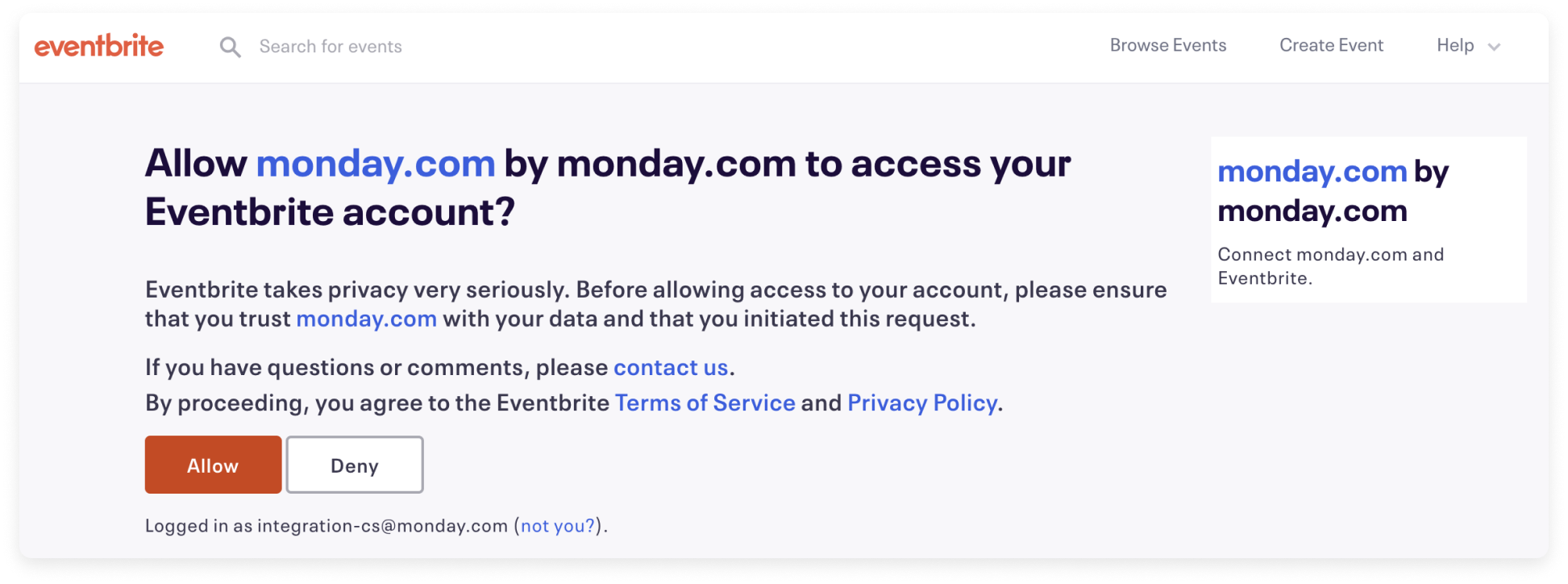 Eventbrite Integration – Support