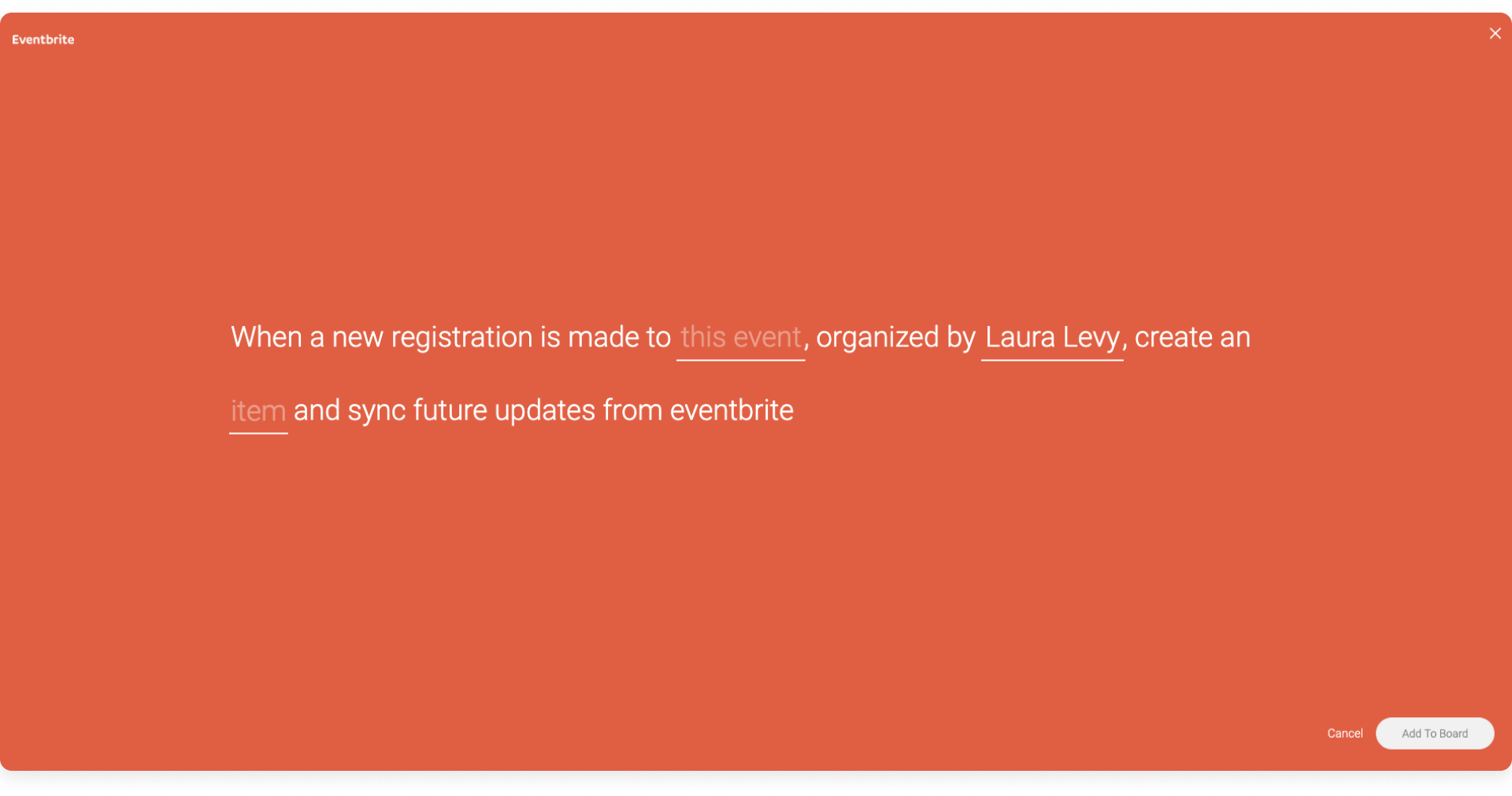 Eventbrite Integration – Support