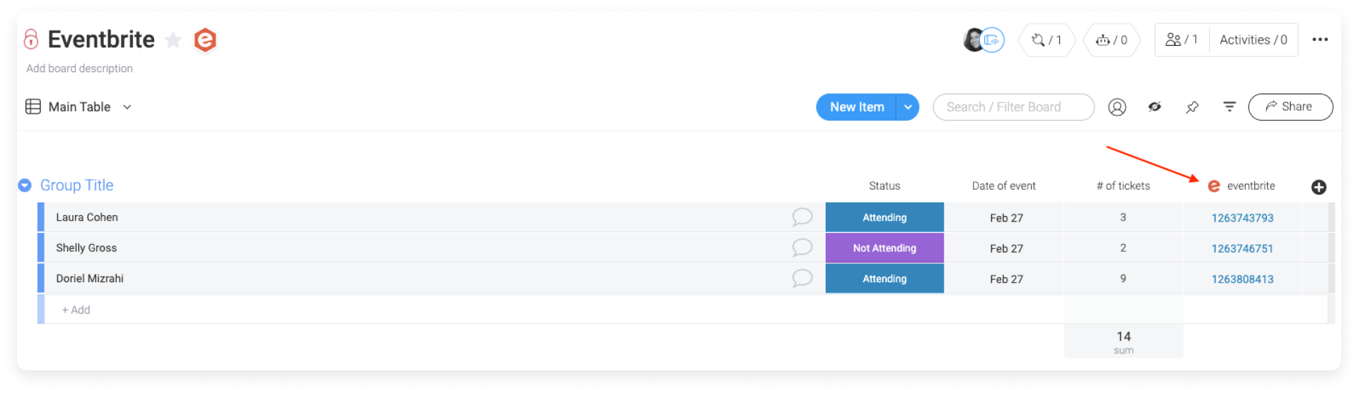 Eventbrite Integration – Support
