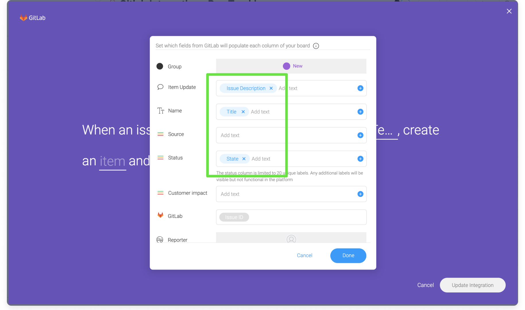 Gitlab Integration Support 