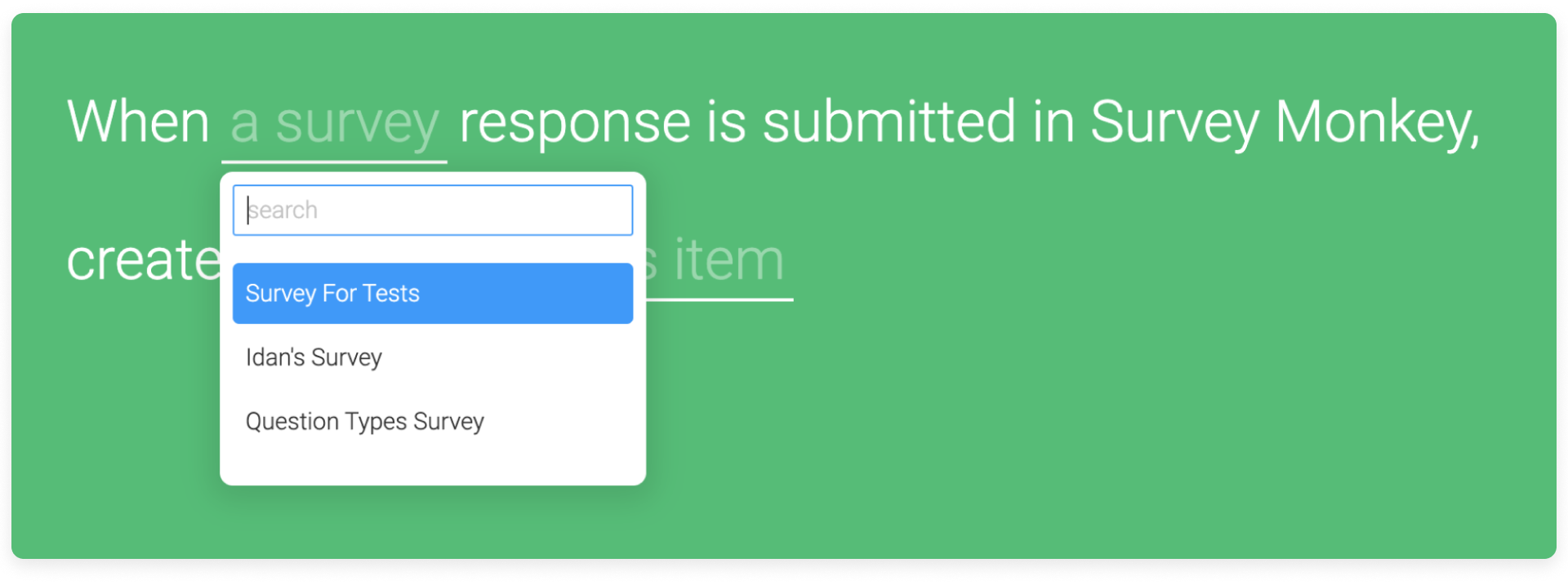 SurveyMonkey Integration – Support