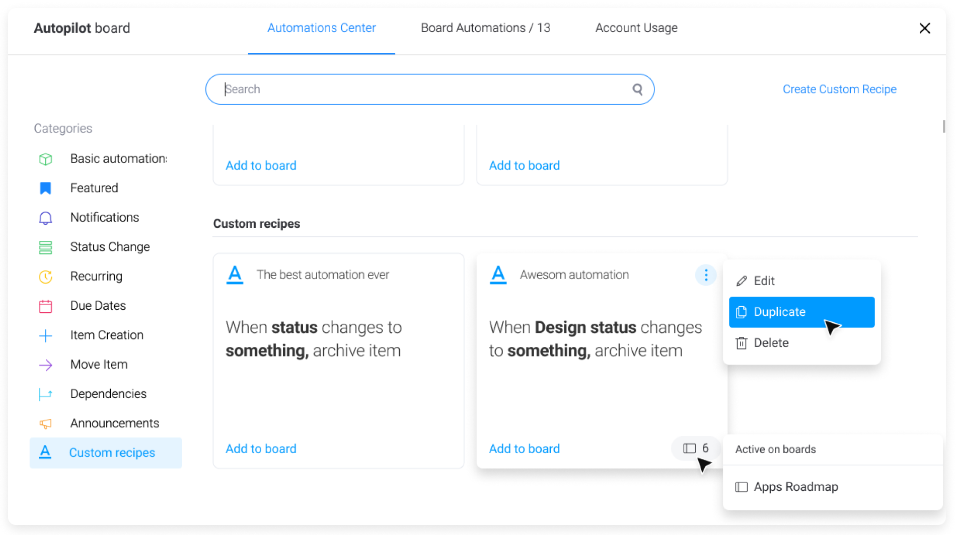 Build your own custom automation – Support