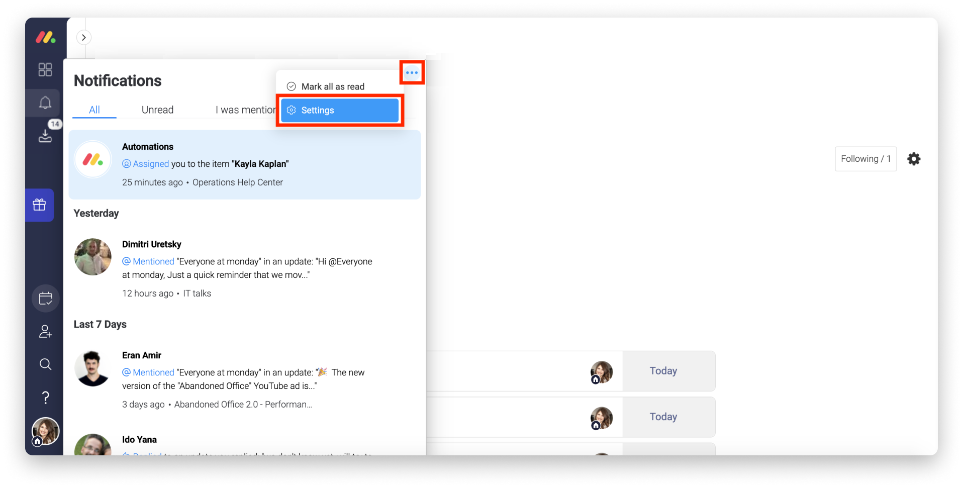 Bell Notifications – Support