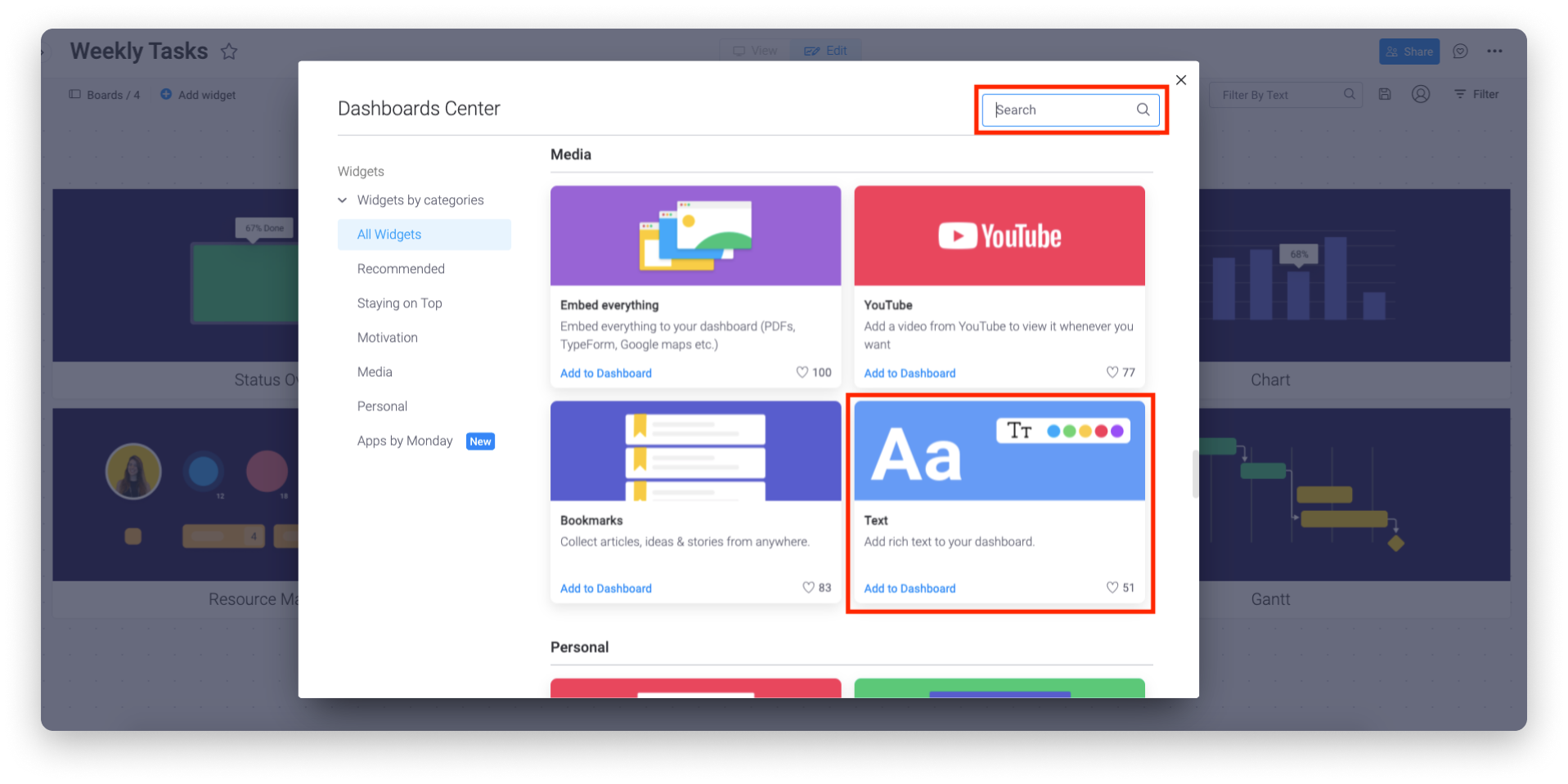 The Text Widget – Support
