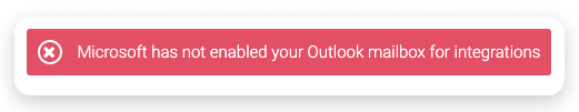 Outlook Integration – Support