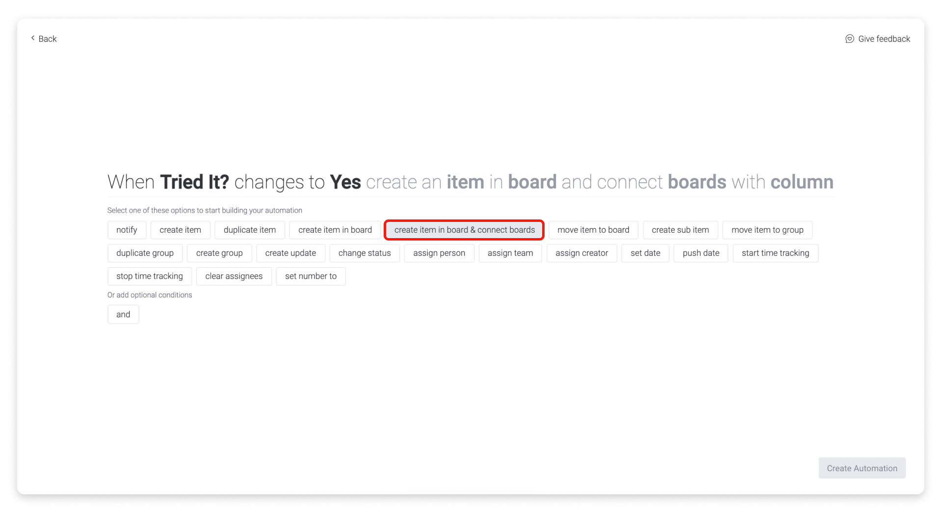 Cross-board automations – Support