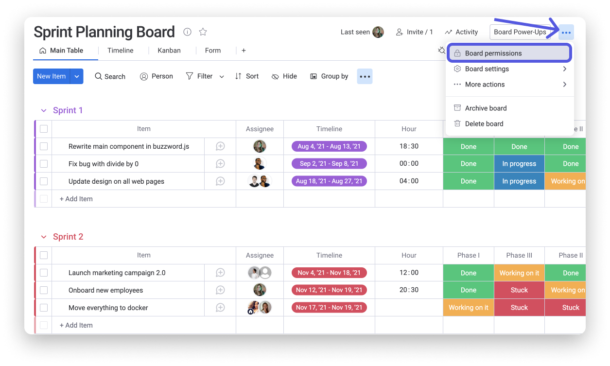 Permissions on monday.com – Support