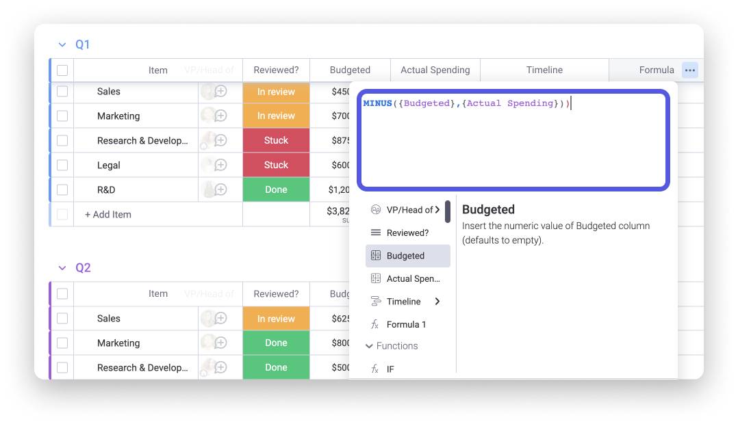 The Formula Column – Support