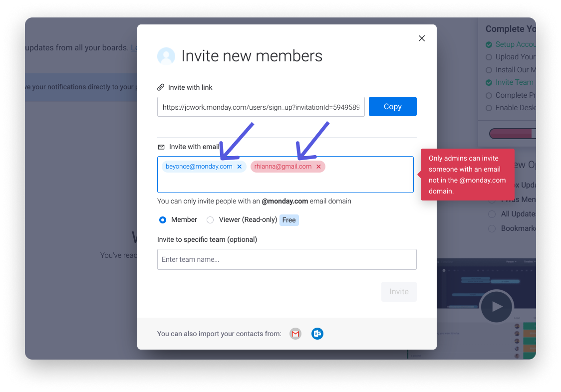 Who can invite users to join my account? – Support